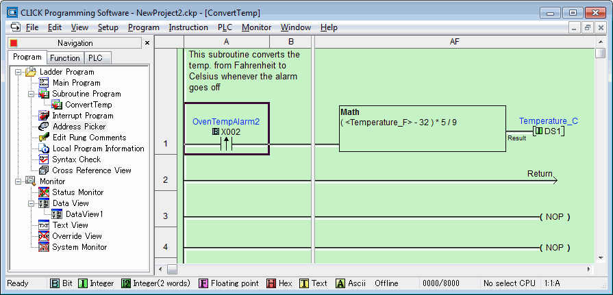 CLICK: Free Software-Subroutines